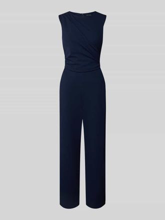 Swing Jumpsuit mit Rundhalsausschnitt und Raffungen