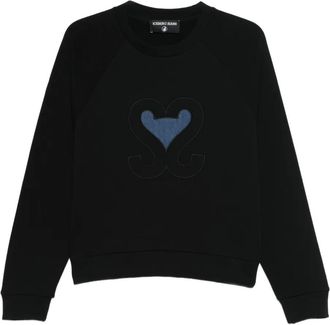 Iceberg sweat à motif coeur brodé - Noir