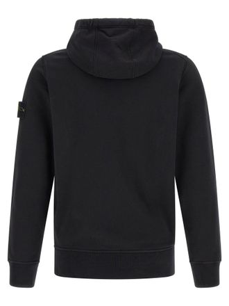 Stone Island Organic Cotton Hoodie - Black
