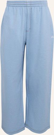 adidas Originals Adidas Originals Trefoil Essentials Baggy-Hose, Meliert, Beinabschl&uuml;sse Ohne Saum blau
