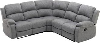 Vente-Unique Canap&eacute; dangle Relax en Tissu chin&eacute; Gris RIETI