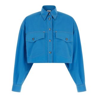 Versace Damen, Blusen & Hemden, Blau, XSGr&ouml;&szlig;e