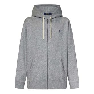 Polo Ralph Lauren Grauer Zip-Up Hoodie Aw24 - - Sweatshirts & Hoodies - Herren - Grau - XL
