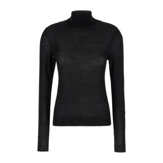 Saint Laurent Damen, Strickwaren, Schwarzk, LGr&ouml;&szlig;e