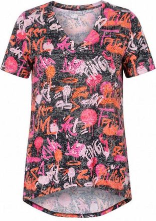 Angel Of Style T-Shirt T-Shirt A-Linie Graffitti-Muster