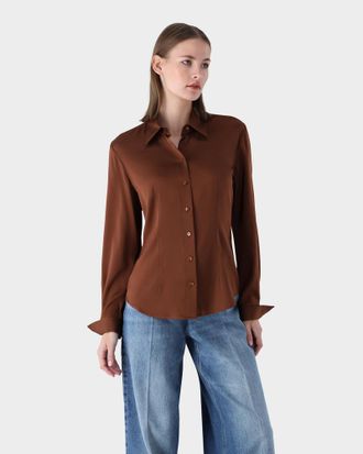 van Laack Hemdbluse aus Seide mit Stretch