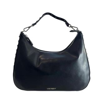 Twinset Femme, Sacs, Noir, Taille: ONE Size Sac Hobo avec Ornements de Clous