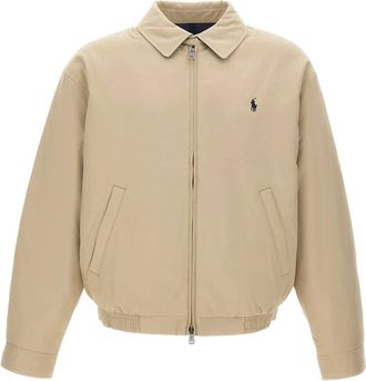 Polo Ralph Lauren Blouson coupe-vent tiss&eacute; - Homme - Vestes - Beige - Taille: S