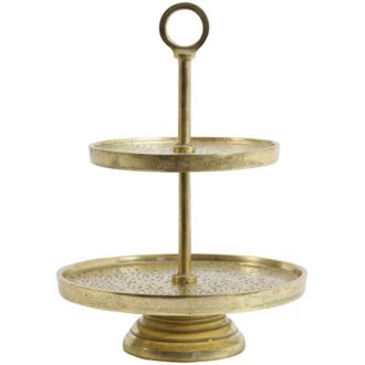 Light & Living Etagere 2-lagig Lutek Gold - &Oslash;24x37 cm - Light&living