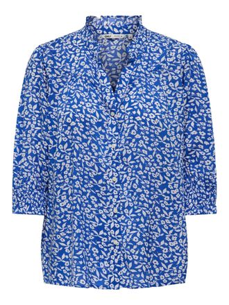 Only Damen Onlraya WVN Noos Feminines Shirt Mit Regular Fit Und 3/4 &Auml;rmeln, Nebulas Blue, X-Small