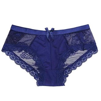 Generic Culotte pour femme avec dentelle taille basse - String transparent doux - Respirant - Confortable - Sous-vêtements extensibles - Slip érotique sexy, b