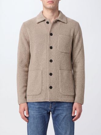 Lardini Cardigan im Polo-Stil aus reinem Kaschmir von mit aufgesetzter Tasche