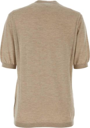 Bottega Veneta Kapuzenpullover aus Cashmere in Cappuccino