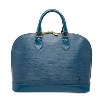 Louis Vuitton Pre-owned Leder Henkeltasche Satchel - - Pre-owned - Damen - Blau - ONE SIZE