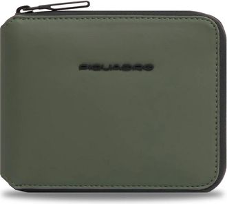 Piquadro Homme, Accessoires, Vert, Taille: ONE Size Portefeuille zipp&eacute;