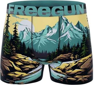 Freegun Boxer Homme Microfibre Wild Life (M, Landscape73)
