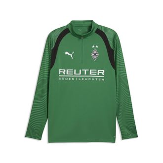 Puma Borussia M&ouml;nchengladbach Trainingstop mit Rei&szlig;verschluss bis zum Hals Herren, Accessoires, Gr&uuml;n, XXL
