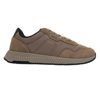 HUGO BOSS Titanium Runn Sdnypa Sneaker f&uuml;r Herren, Doppeltes Gewebe (Dunkelbeige)