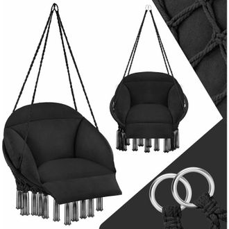 TecTake Tectake - Fauteuil suspendu avec un coussin dassise &eacute;pais