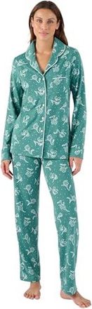 Damart Pyjama Boutonn&eacute; Thermique Thermolactyl Femme Vert Imprim&eacute; Taille 38-40 (S)