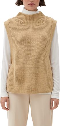 s.Oliver Black Label Damen 2118803 Strickpullunder, Braun, XL EU