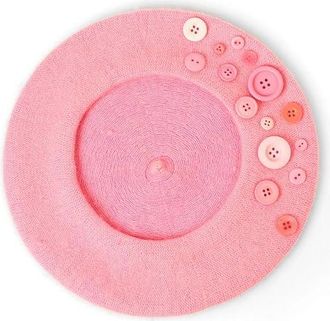 Generic B&eacute;rets en laine &agrave; faire soi-m&ecirc;me, avec boutons et perles, for femmes &eacute;l&eacute;gantes chaudes, for lhiver Pour lautomne et lhiver(Pink)