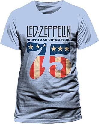 CID LED Zeppelin-US 75 T-Shirt, Bleu (Blue), XX-Large Homme