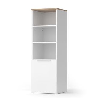 Vicco Universalschrank Wido, Wei&szlig;/Sonoma, 40.2 x 120 cm mit Einer T&uuml;r