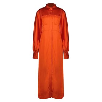 Iro Ursana Long Dress - - Dresses - Damen - Orange - XS