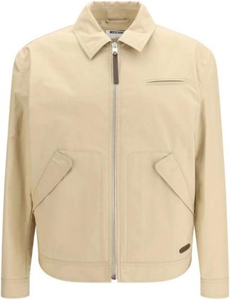 Moschino Homme, Vestes, Brun, Taille: S Trench-coat en gabardine de coton m&eacute;lang&eacute;