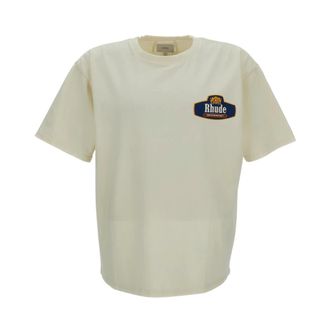 Rhude Homme, Tops, Blanc, Taille: S Graphic Logo T-Shirt