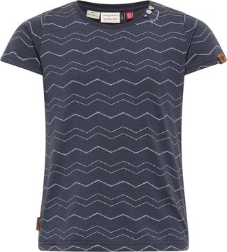 Ragwear Violka Chevron M&auml;dchen T-Shirt Top Kinder Shirt Zig Zag Muster in sommerlichen Farben (DE/NL/SE/PL, Numerisch, 140, Regular, Navy)