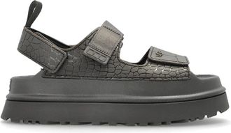 UGG Ugg, Femme, Chaussures, Gris, Taille: 41 EU Goldenglow Embossed Sandales