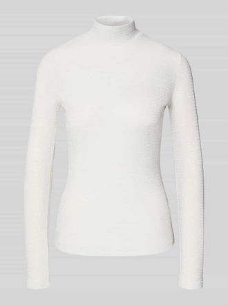 HUGO BOSS Slim Langarmshirt mit Paillettenbesatz Modell DRISILA