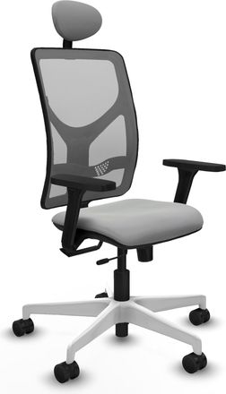 Piqueras y Crespo Stuhl f&uuml;r lange Arbeitsstunden, mit 3D-Armen, h&ouml;henverstellbare Lendenwirbelst&uuml;tze und festes Kopfteil, ausgestattet mit Syncro/Traslack und Schneides