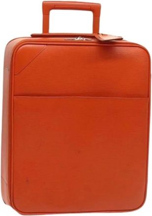 Louis Vuitton unisex, Pre-owned, Orange, Taille: ONE Size Sac Week-End en Cuir Pre-owned