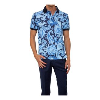 Etro Klassisches Polo Shirt f&uuml;r M&auml;nner - - Tops - Herren - Blau - XL