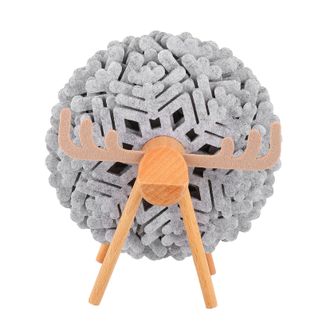 Cabilock Schafe Schneeflocke Tasse Matte Weihnachten Filz Untersetzer Untersetzer Schaf Ornament