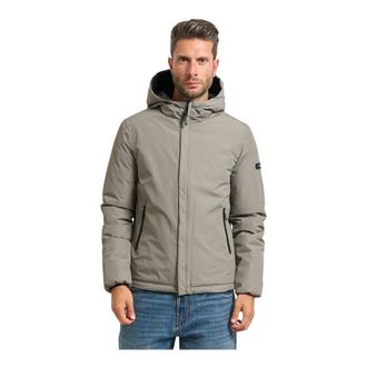 Yes-Zee YES Zee, Homme, Vestes, Gris, Taille: 2XL Veste grise r&eacute;versible avec capuche