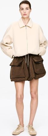 Arket Minirock Mit Bubble-Saum -Braun