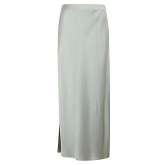 Brunello Cucinelli Femme, Jupes, Vert, Taille: 40 FR Fluid Bias-Cut Skirt