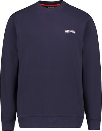 Napapijri Herren Sweatshirt blau Baumwolle unifarben