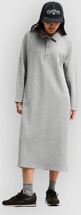 Quiksilver Assinie Polo Long Kleid light grey heather