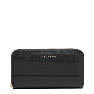 Piquadro Pd1515W140Rn Gro&szlig;es Portemonnaie mit Rei&szlig;verschluss - - Accessories - Damen - Schwarzk - ONE SIZE