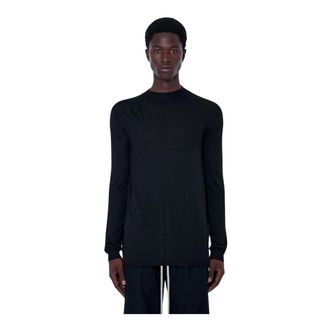 Rick Owens Feinstrick-Pullover mit Rundhalsausschnitt - - Knitwear - Herren - Schwarzk - L