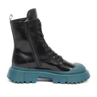Hogan Anfibio Stiefel mit Gummi-Zehenkappe - - Shoes - Damen - Schwarzk - 40 EU