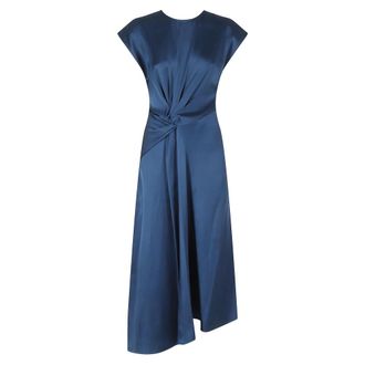 Victoria Beckham Femme, Robes, Bleu, Taille: 36 FR Robe Mi-longue Aria