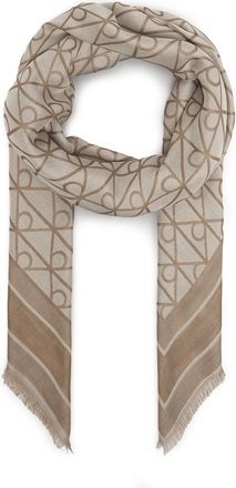 Calvin Klein Tuch Calvin Klein Emblem Aop Jacquard Square Scarf LV04F8080G Beige
