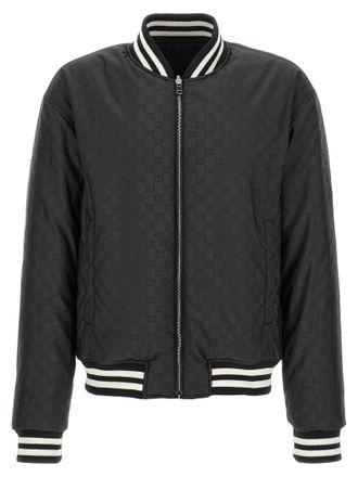 Gucci Mens Bicolor Polyester Bomber Clothing