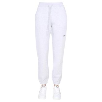 Msgm Jogginghose mit Logo-Print - - Trousers - Damen - Grau - M